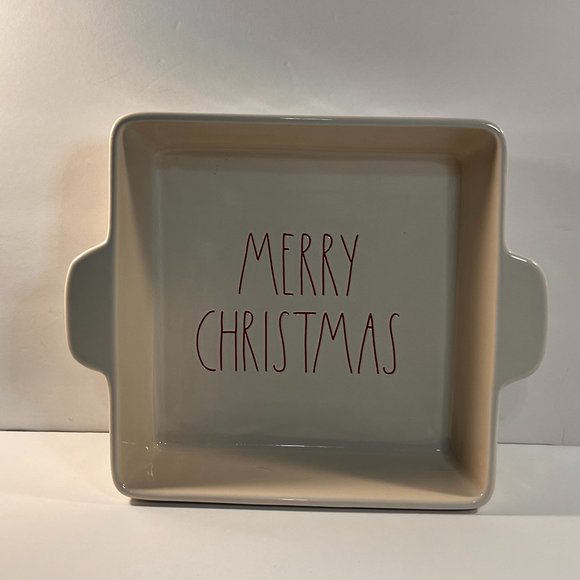 Rae Dunn | Kitchen | Rae Dunn Merry Christmas Square Casserole Baking ...